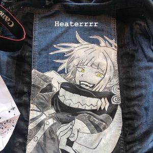 Levi's | Jackets & Coats | Custom Anime Popart Jean Denim Jacket ...